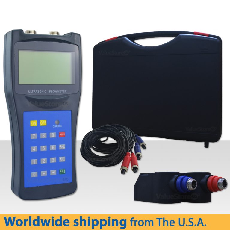 Portable Digital Ultrasonic Flow Meter with Medium Transducers for ...